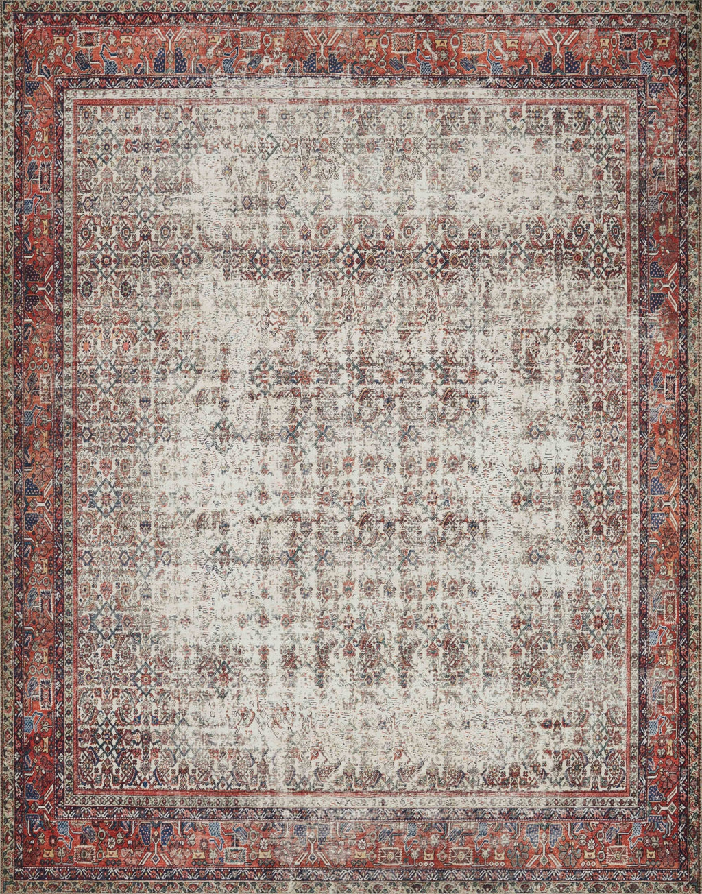 Loloi II Layla LAY-12 Ivory / Brick Area Rug – Incredible Rugs and Decor