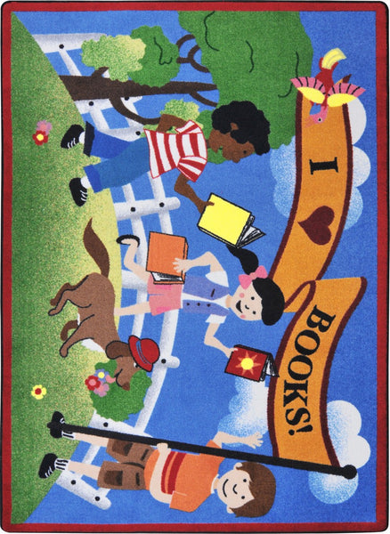 Joy Carpets Kid Essentials Library Day Multi Area Rug – Incredible Rugs ...