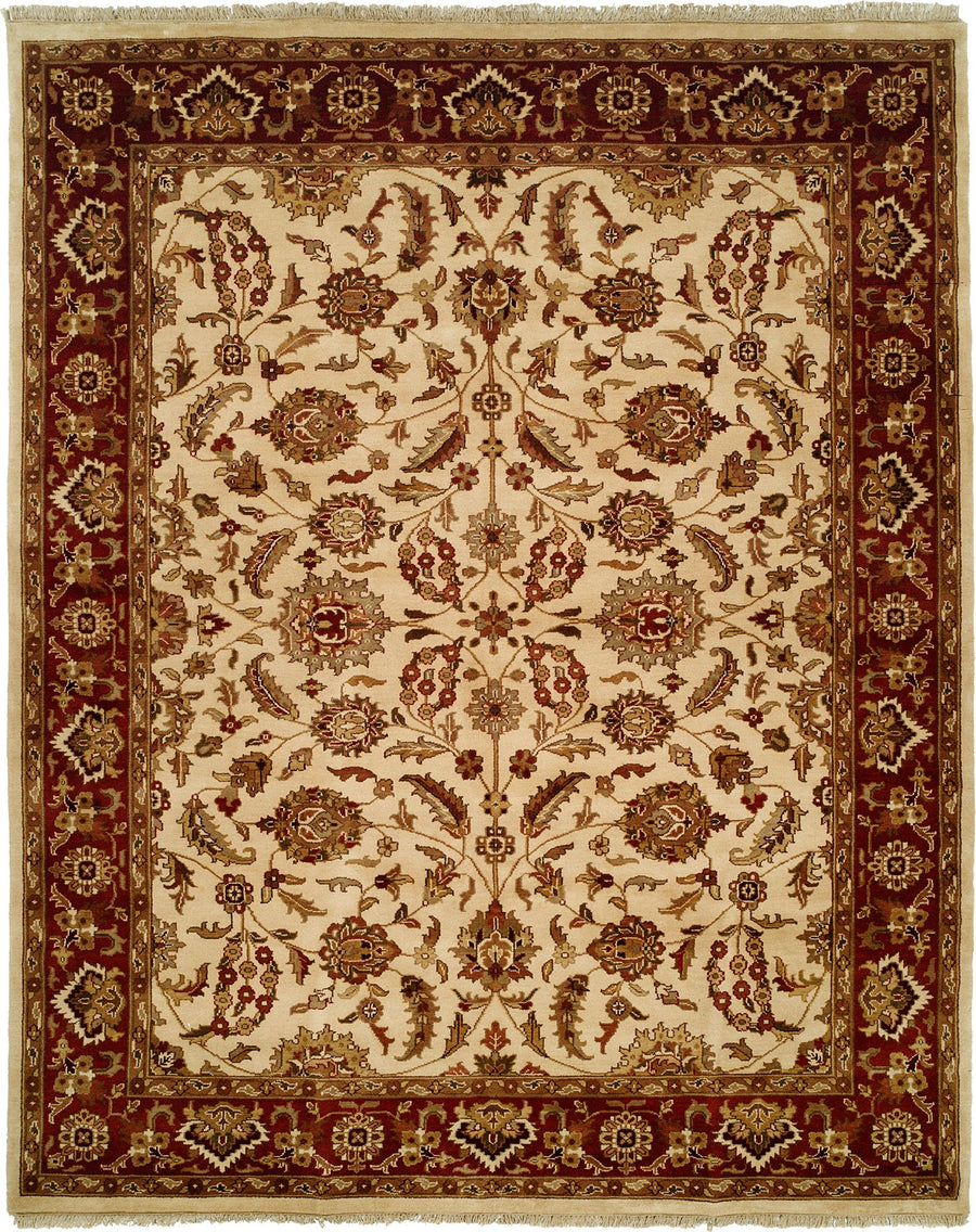 Kalaty Lateef LT-808 Ivory/Antique Rust Area Rug – Incredible Rugs and ...