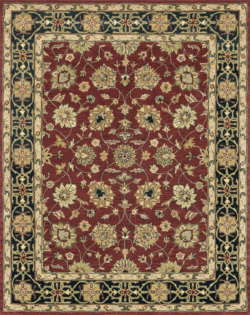 Loloi Maple MP-07 Red / Black Area Rug – Incredible Rugs and Decor