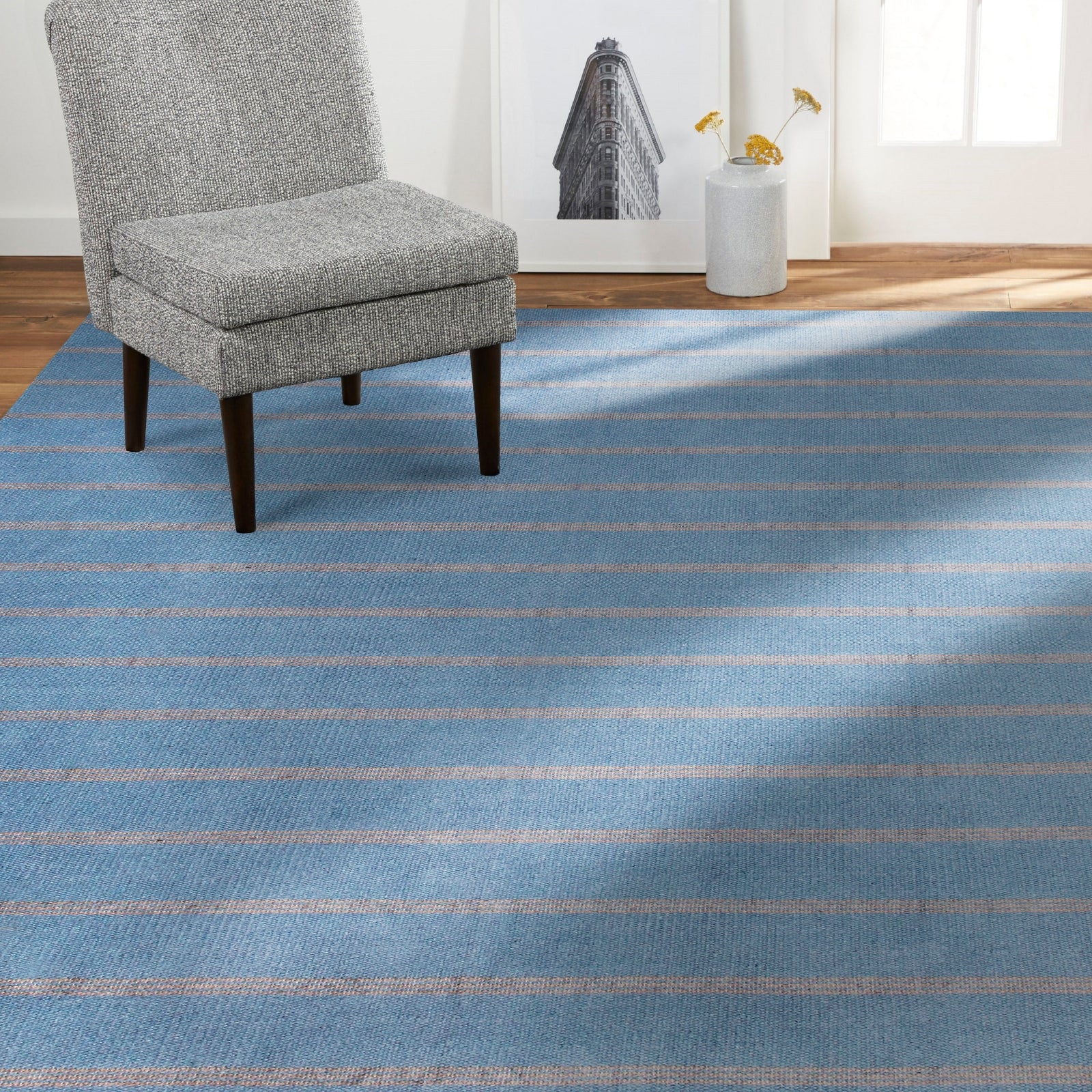 LR Home Hampton 03393 Light Blue/Tan Area Rug – Incredible Rugs and Decor