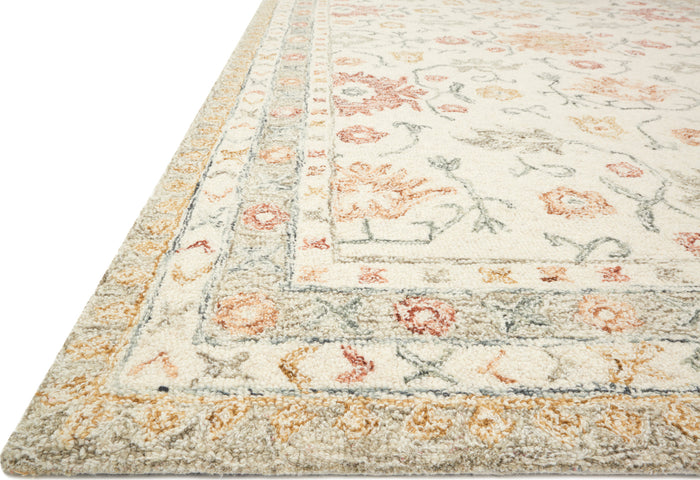 Loloi Norabel NOR-03 Ivory/Rust Area Rug – Incredible Rugs and Decor