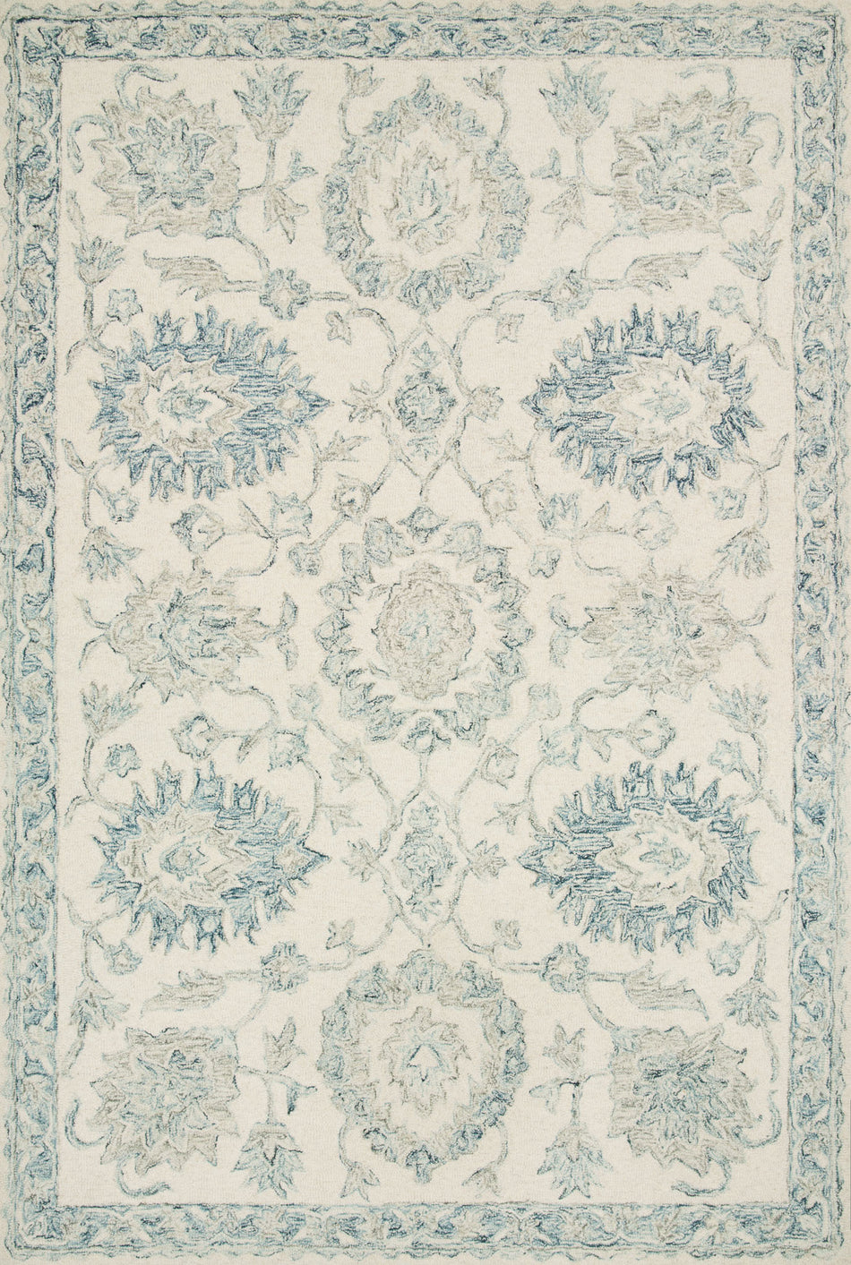 Loloi Norabel NOR-04 Ivory/Blue Area Rug – Incredible Rugs and Decor