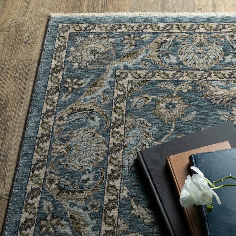 Oriental Weavers ABERDEEN 070H1 Blue/ Beige Area Rug – Incredible Rugs ...