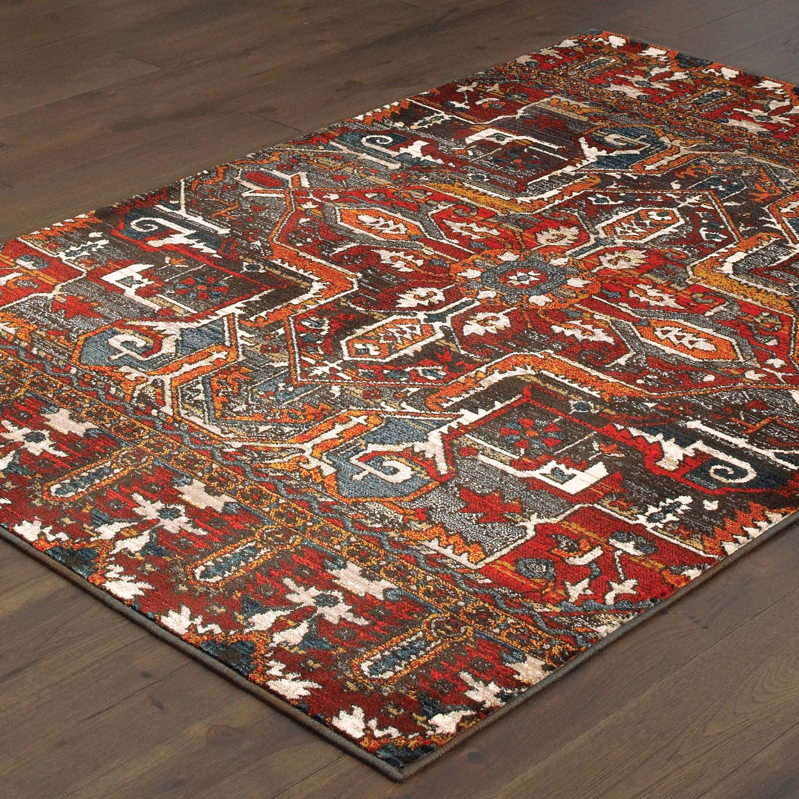 Oriental Weavers Sedona 9575A Red Orange Area Rug – Incredible Rugs and ...