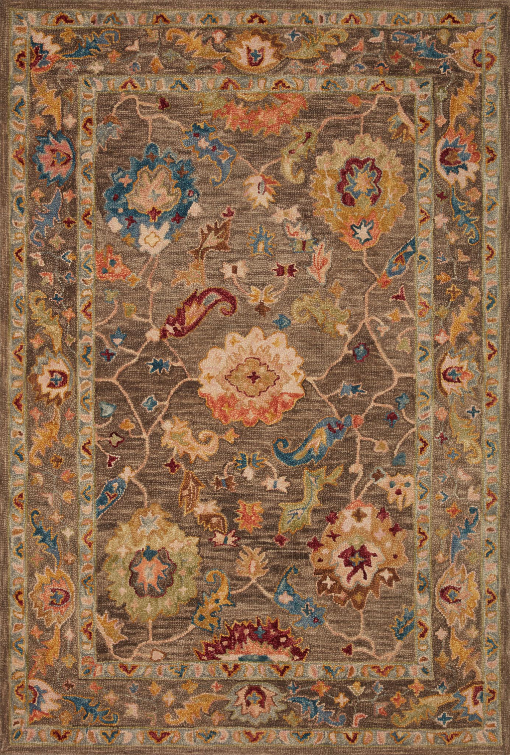 Loloi Padma PMA-01 Charcoal / Multi Area Rug – Incredible Rugs and Decor