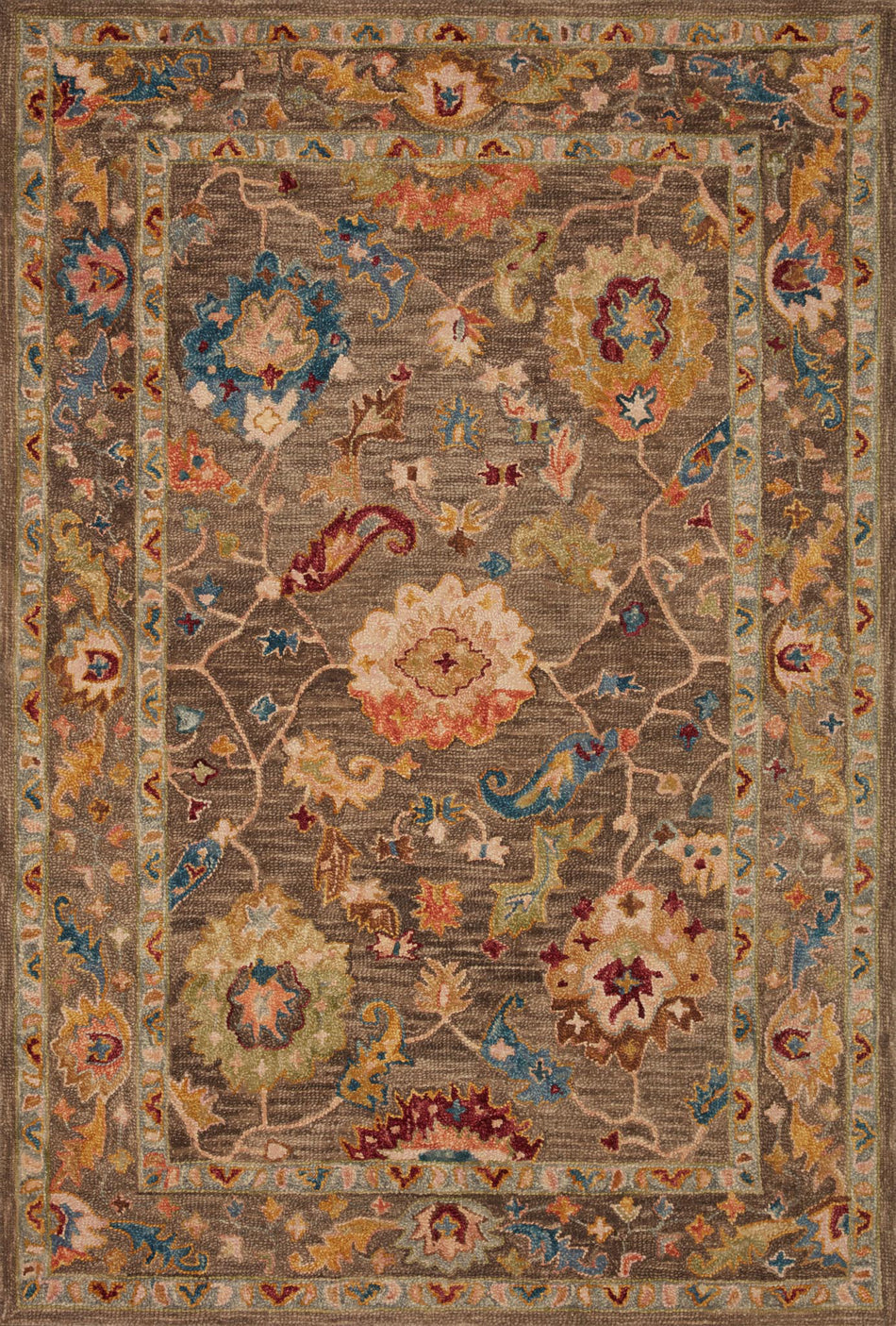 Loloi Padma PMA-01 Charcoal / Multi Area Rug – Incredible Rugs and Decor