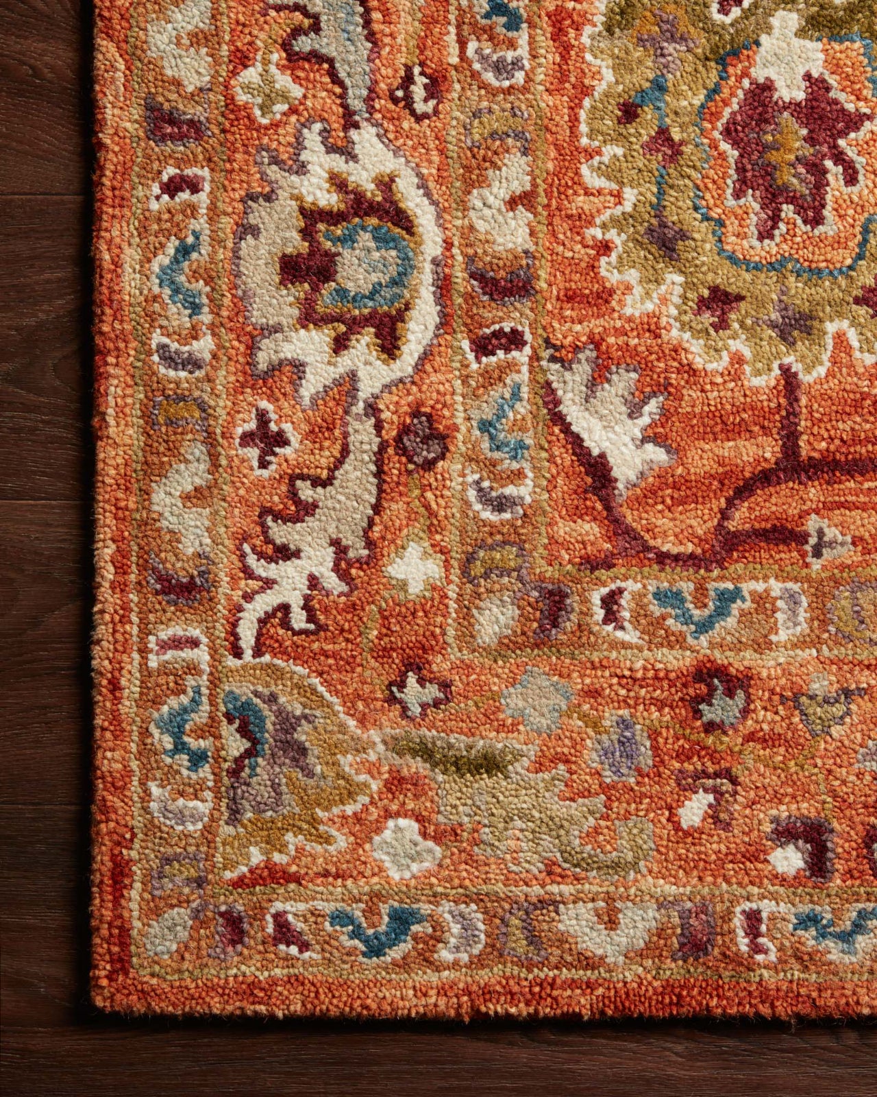 Loloi Padma PMA-01 Orange / Multi Area Rug – Incredible Rugs and Decor