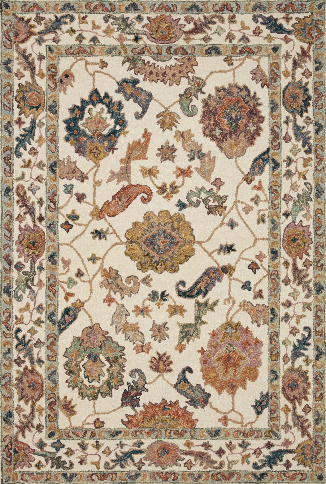 Loloi Padma PMA-01 White / Multi Area Rug – Incredible Rugs and Decor