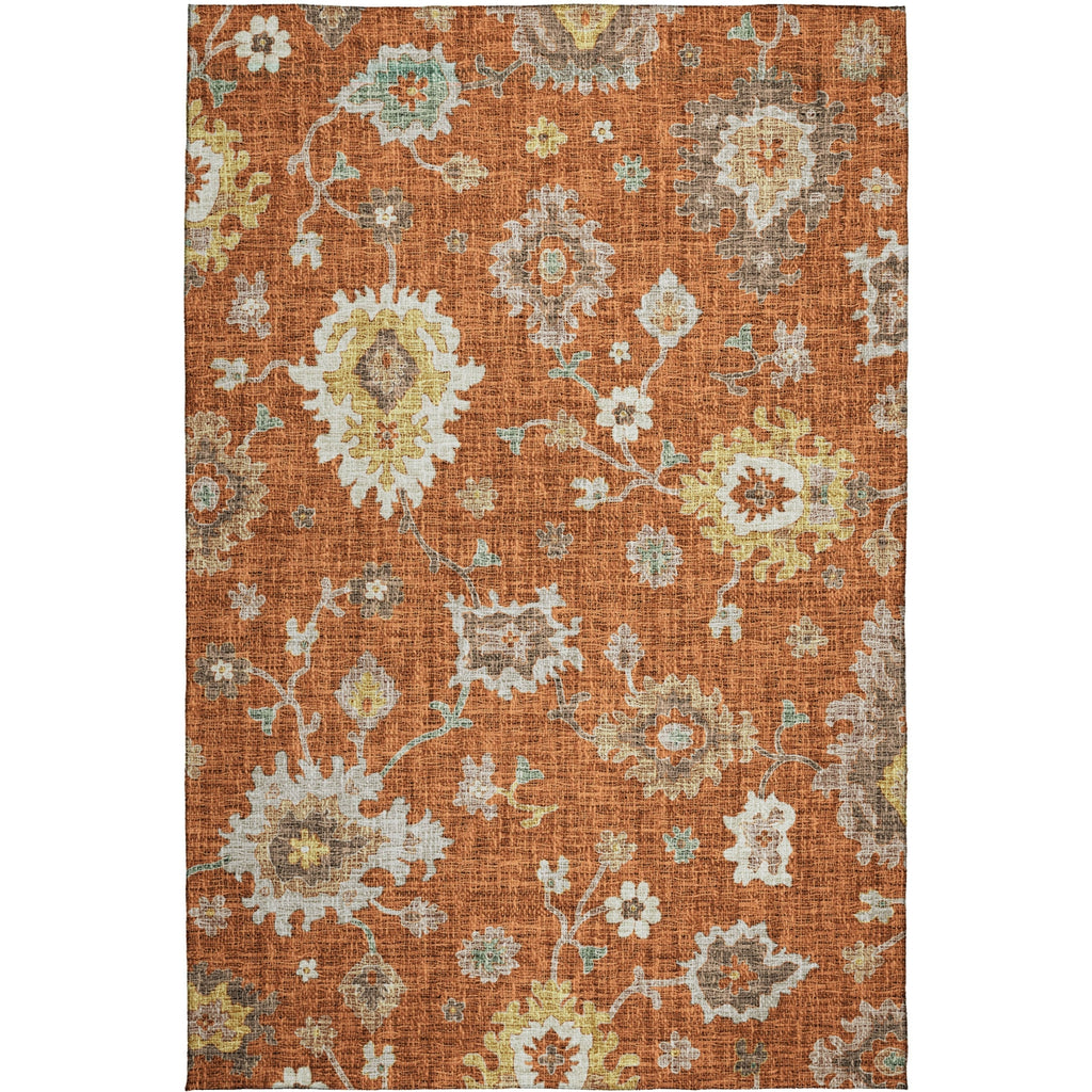 Dalyn Portico PO6 Paprika Machine Washable Area Rug – Incredible Rugs ...