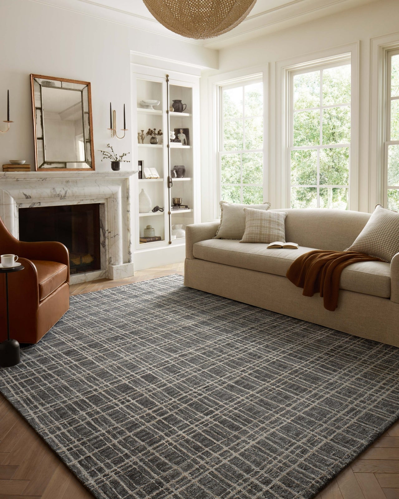 Polly POL-11 Graphite / Pebble Area Rug by Chris Loves Julia X Loloi ...