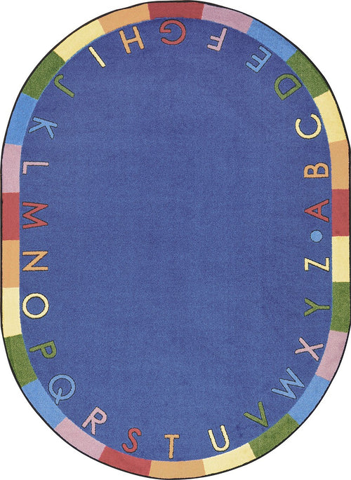 Joy Carpets Kid Essentials Rainbow Alphabet Pastel Area Rug ...