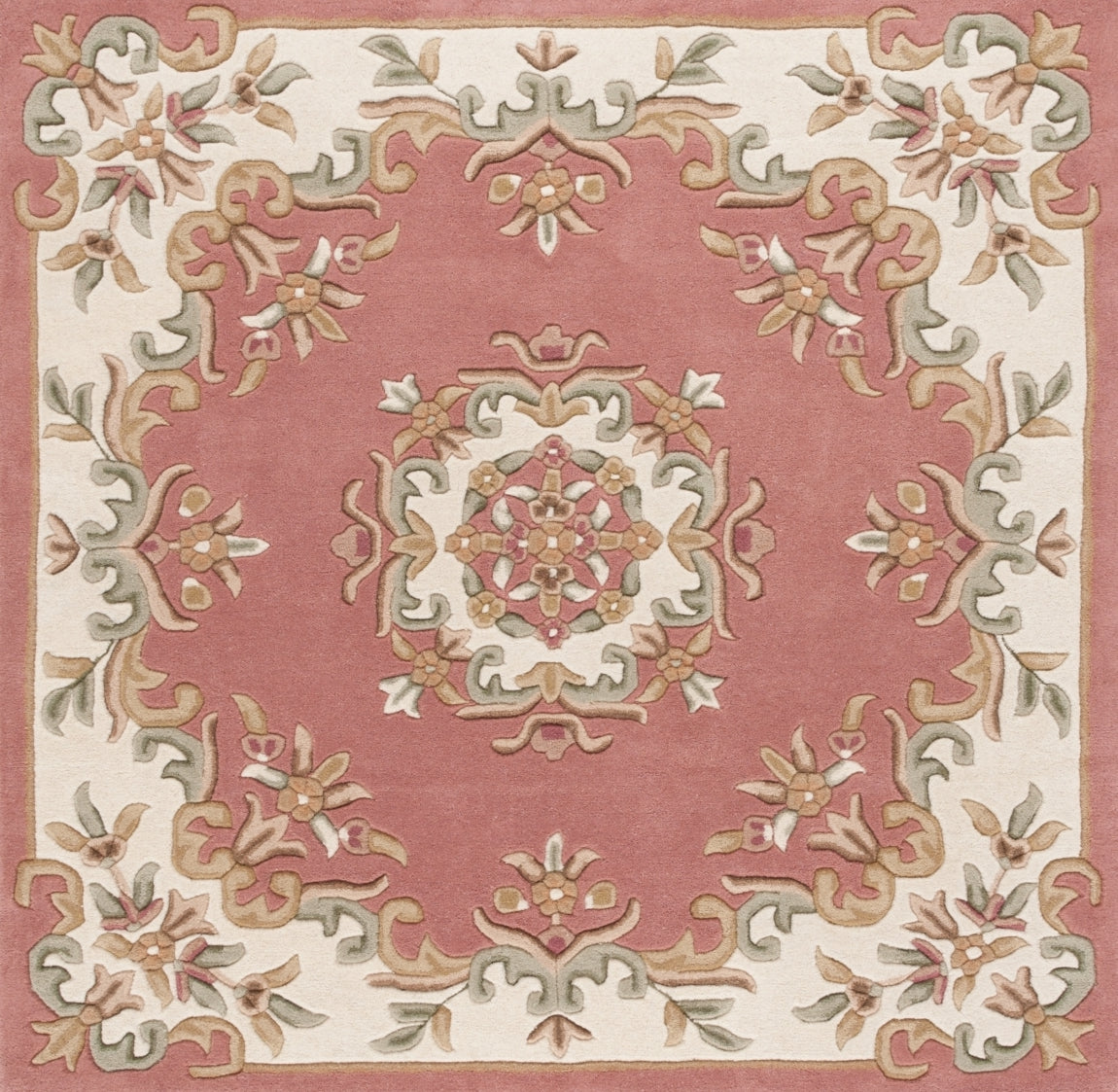 Safavieh Aubusson AUB301U Pink / Ivory Area Rug – Incredible Rugs and Decor