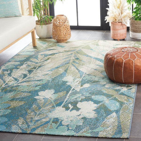 Safavieh Barbados BAR541 Blue Green / Ivory Area Rug – Incredible Rugs ...