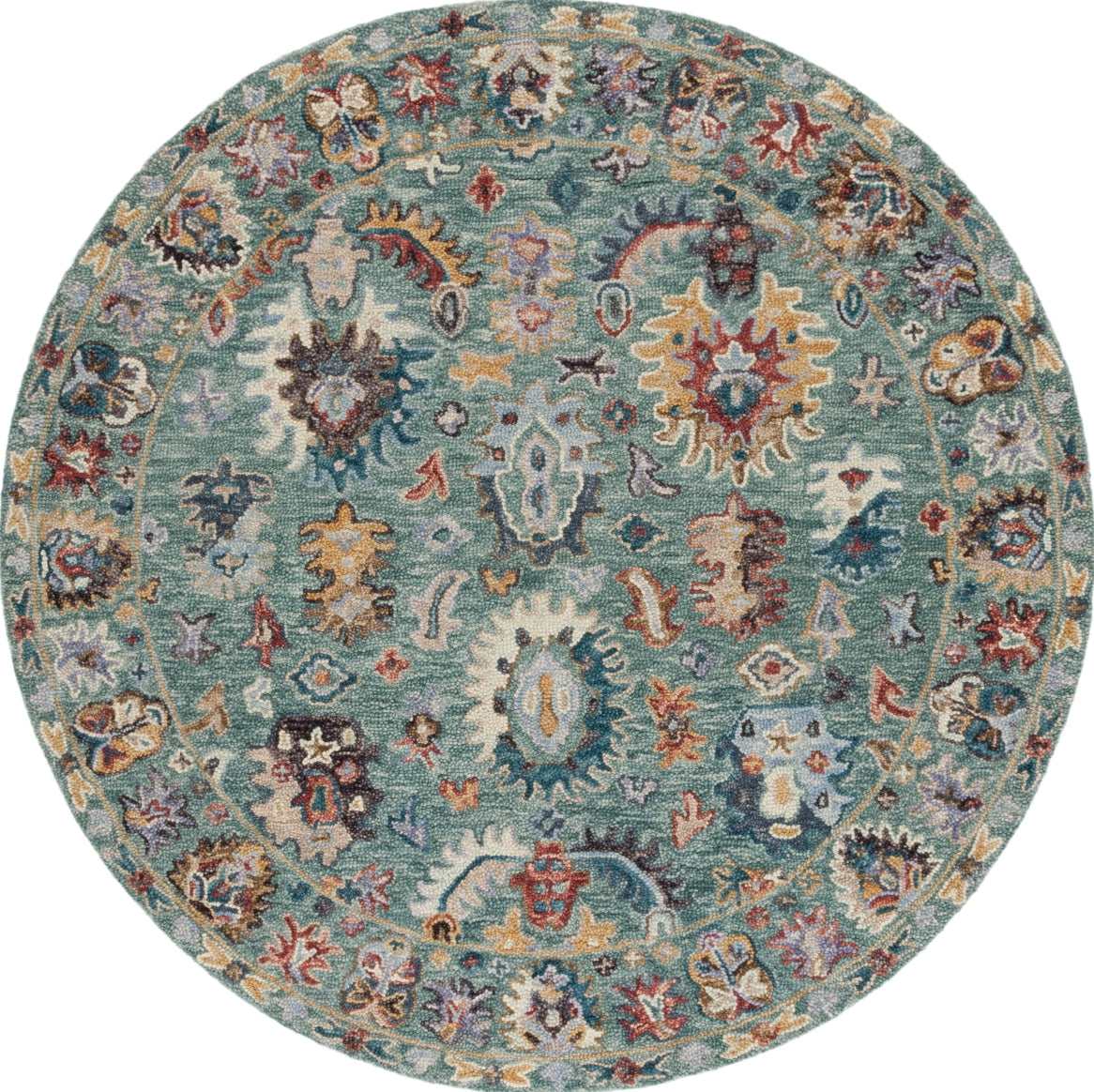 Safavieh Blossom BLM472M Blue / Rust Area Rug – Incredible Rugs and Decor