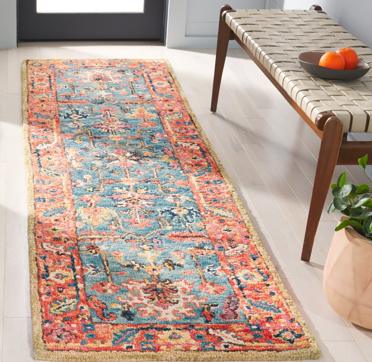 Safavieh Blossom BLM474M Blue / Rust Area Rug – Incredible Rugs and Decor