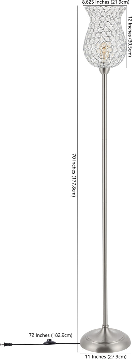 Safavieh Ricky FLL4089A Nickle Lamp – Incredible Rugs and Decor