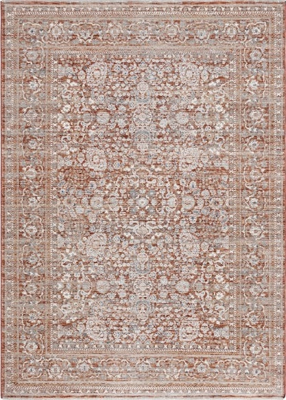 Safavieh Harlow HAR163 Rust / Ivory Grey Area Rug – Incredible Rugs and ...