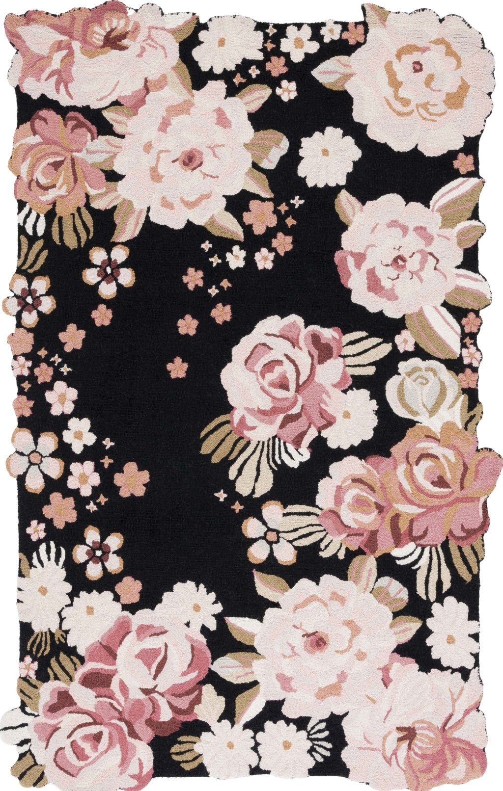 Safavieh Jardin JAR737Z Black / Pink Area Rug – Incredible Rugs and Decor
