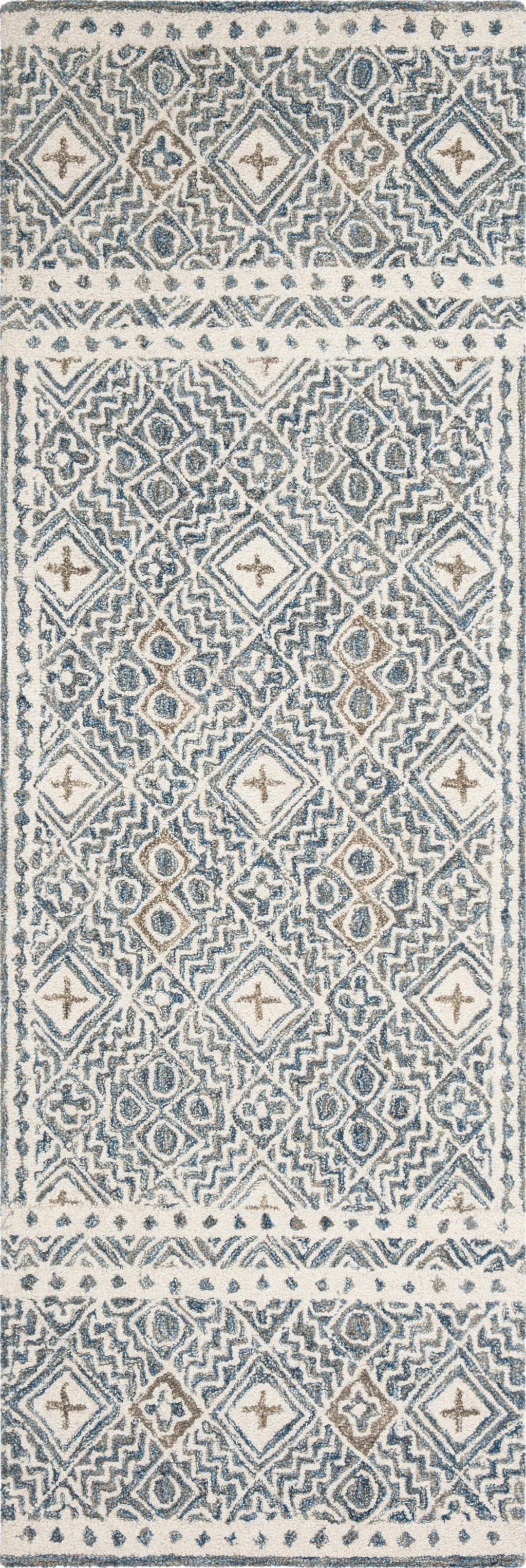 Safavieh Micro-loop MLP803M Blue / Ivory Area Rug – Incredible Rugs and ...
