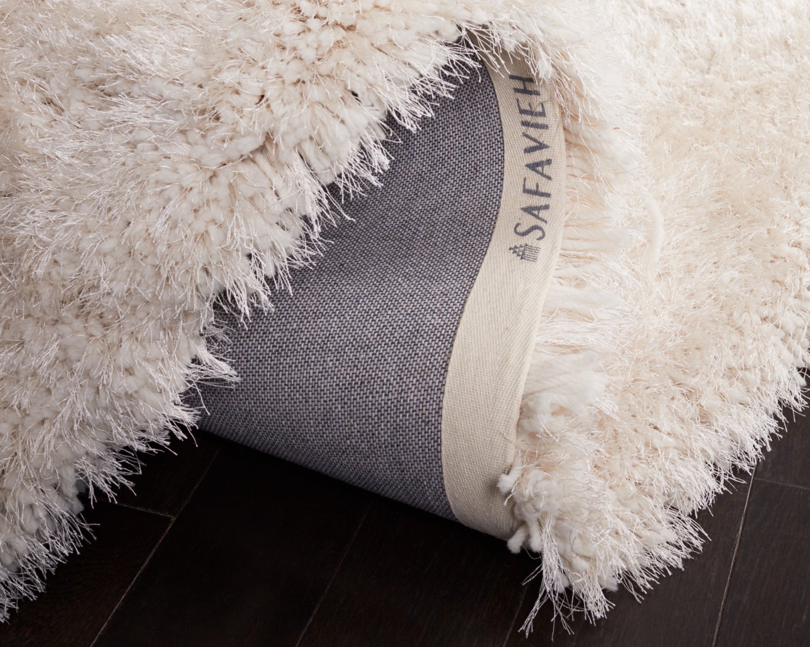 Safavieh Luxe Shag 160 Bone Area Rug – Incredible Rugs and Decor
