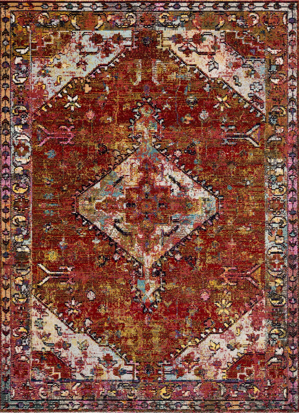 Loloi Silvia SIL-06 Red/Multi Area Rug by Justina Blakeney – Incredible ...
