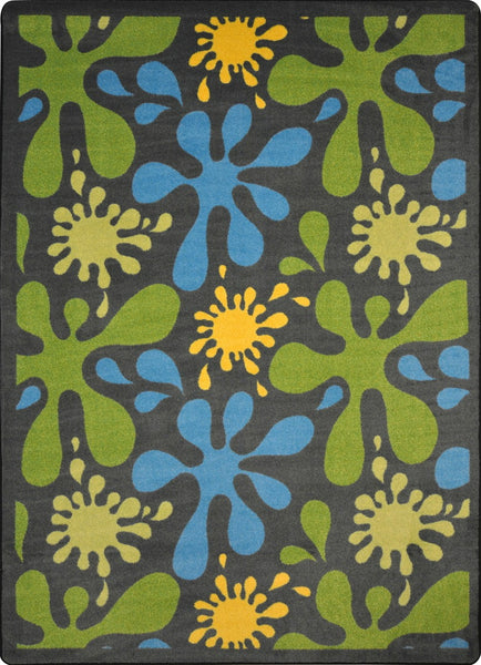 Joy Carpets Kid Essentials Splat Gray Area Rug – Incredible Rugs and Decor