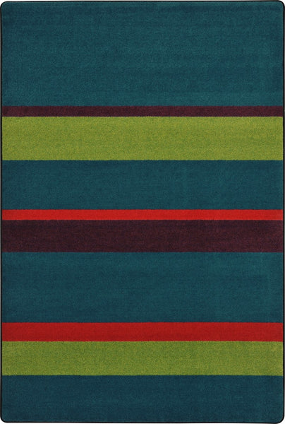 Joy Carpets Kid Essentials Straight and Narrow Tropics Area Rug ...