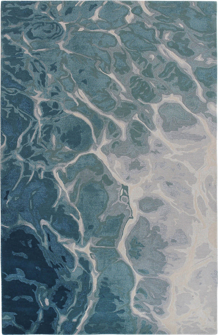 Trans Ocean Corsica 9146/03 Water Blue Area Rug – Incredible Rugs and Decor