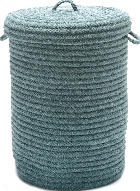 Colonial Mills Wool Blend Hamper w/ lid WW29 Teal – Incredible Rugs and ...