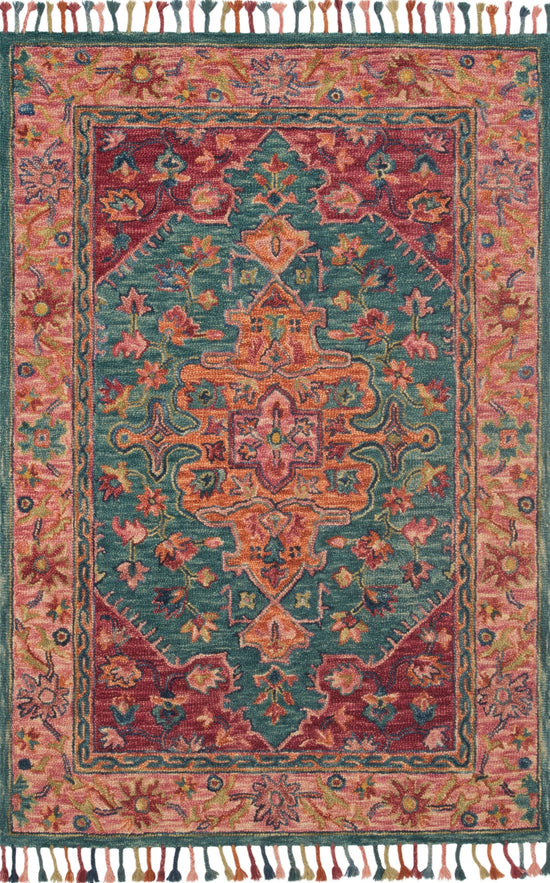 Loloi Zharah ZR-05 Teal/Berry Area Rug – Incredible Rugs and Decor