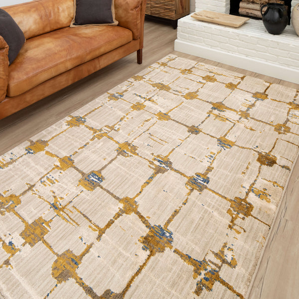 Karastan Artisan Mirage Brushed Gold Area Rug by Scott Living ...