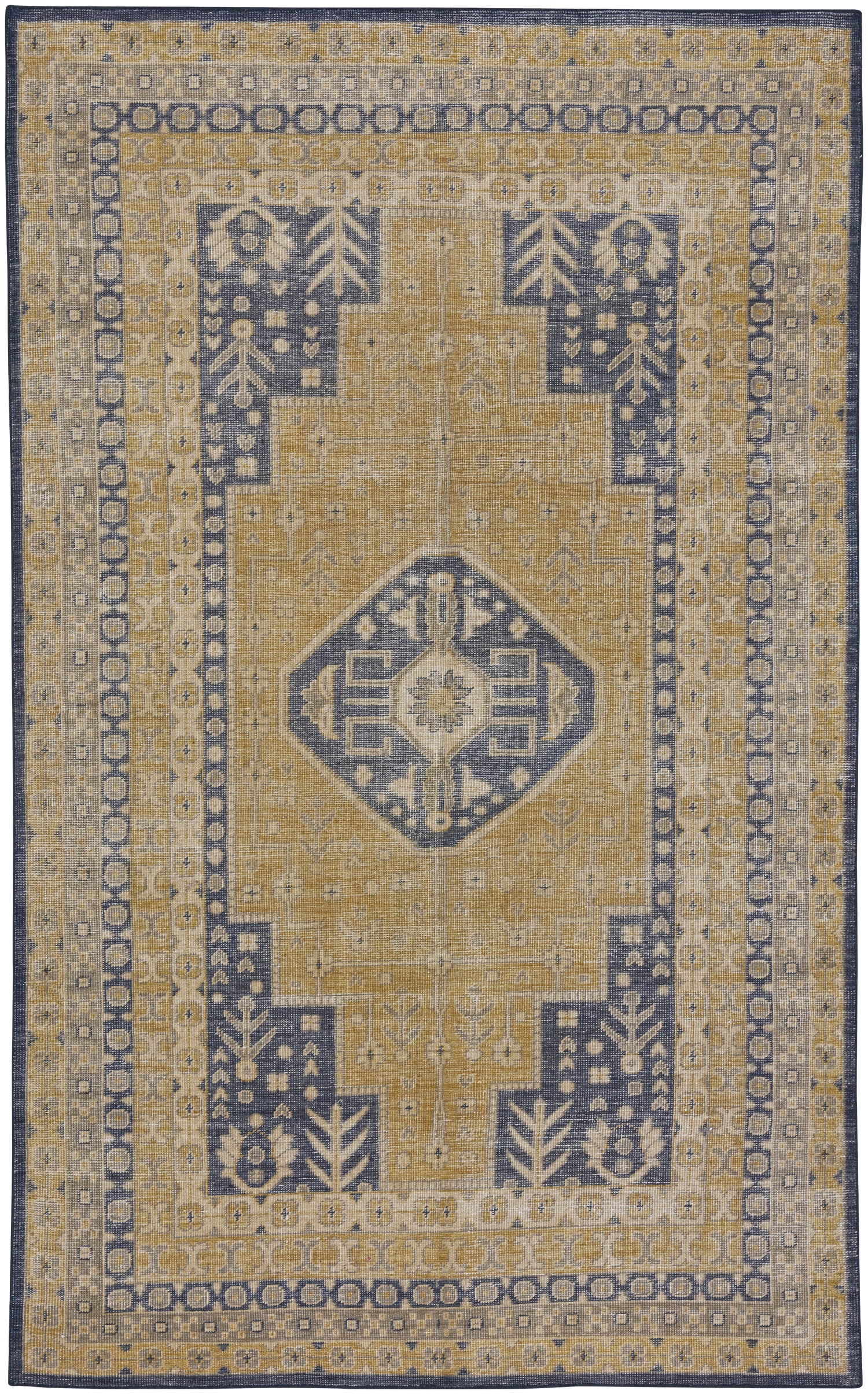 Capel Caria 1940 Golden Dk Blue Area Rug – Incredible Rugs and Decor
