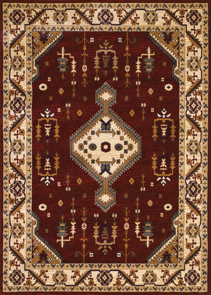 Couristan Anatolia Tribal Diamond Red/Cream Area Rug – Incredible Rugs ...