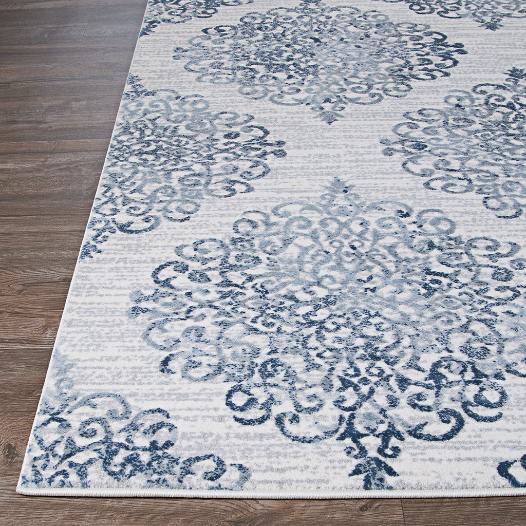 Couristan Calinda Montebello Steel Blue/Ivory Area Rug – Incredible ...