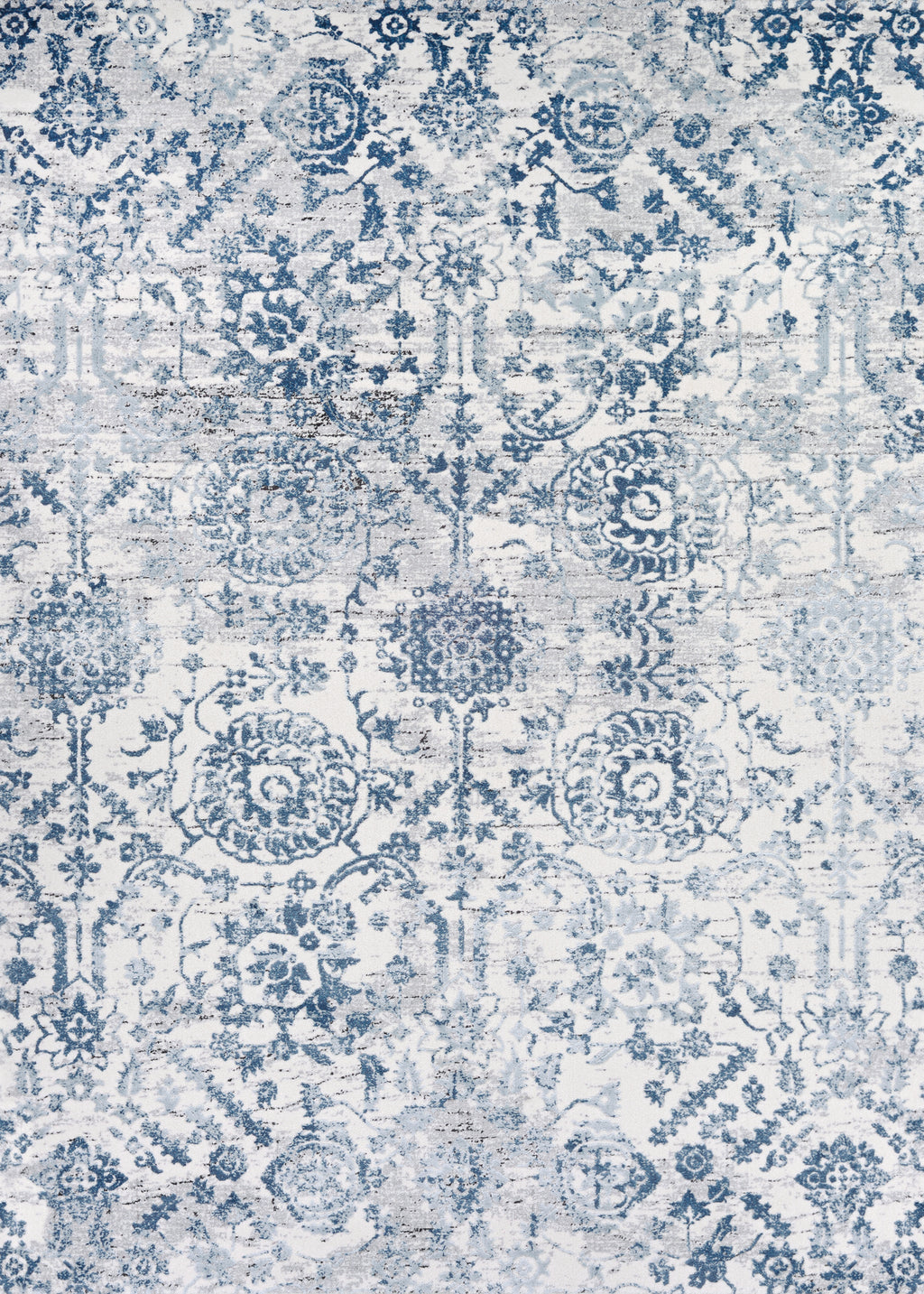 Couristan Calinda Marlowe Steel Blue/Ivory Area Rug – Incredible Rugs ...