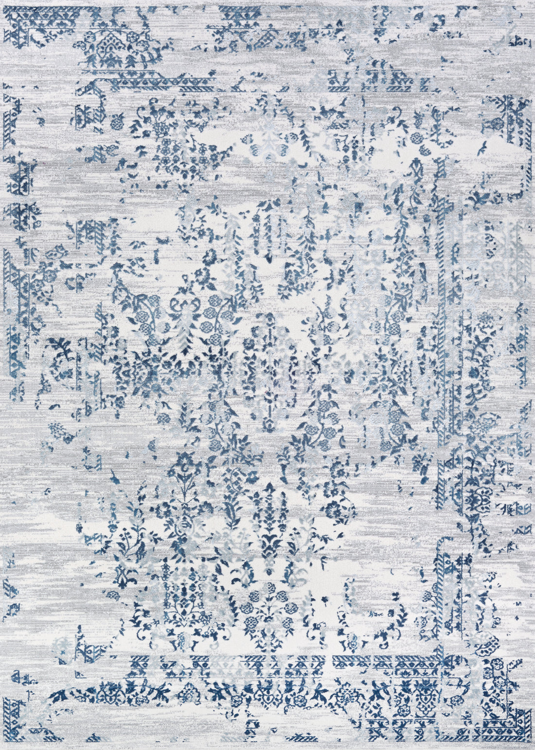 Couristan Calinda Samovar Steel Blue/Ivory Area Rug – Incredible Rugs ...
