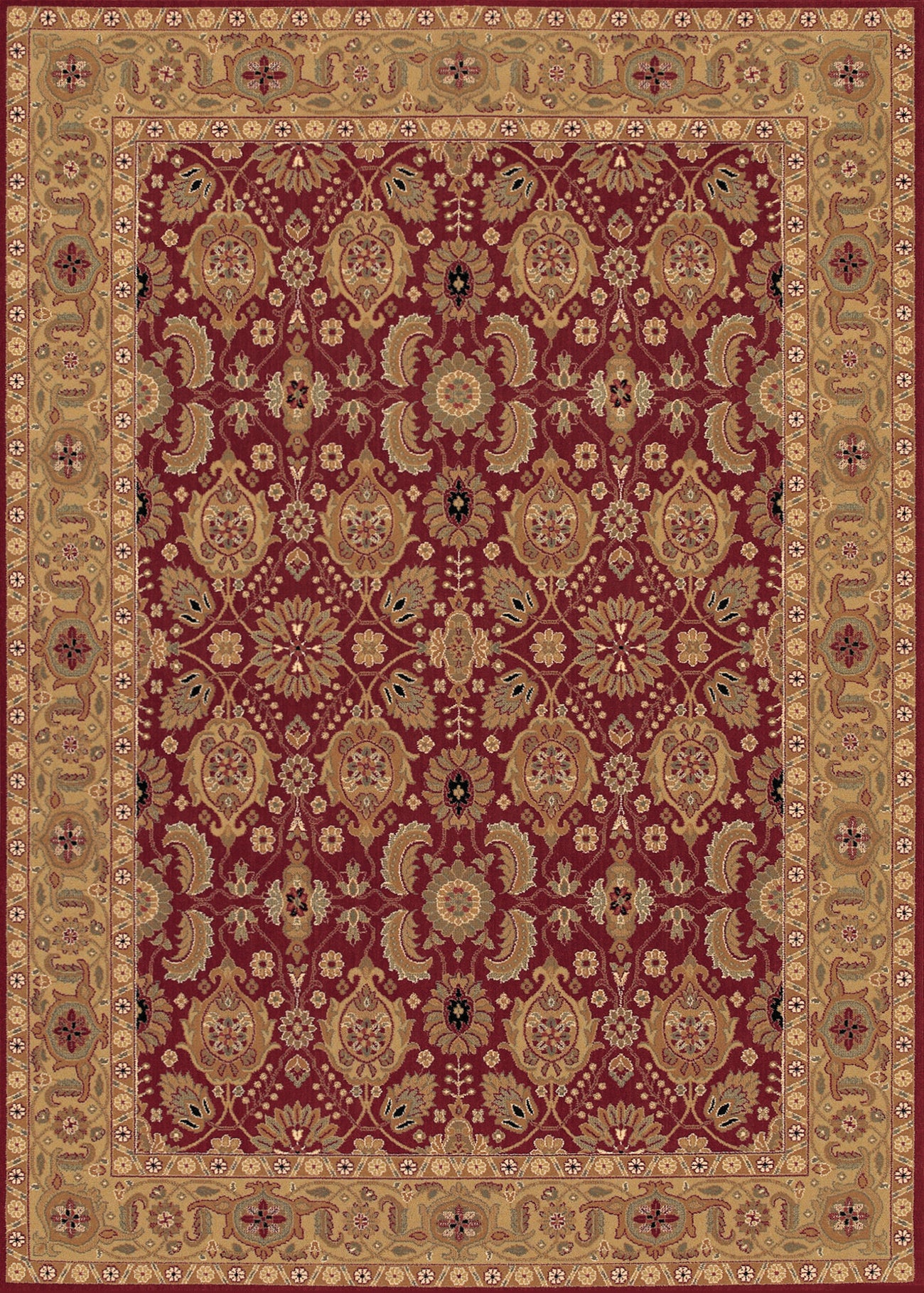 Couristan Royal Kashimar All Over Vase Persian Red Area Rug ...
