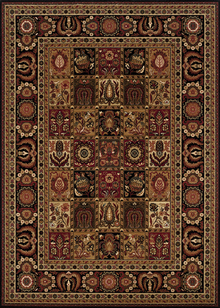 Couristan Royal Kashimar Antique Nain Black Area Rug – Incredible Rugs ...