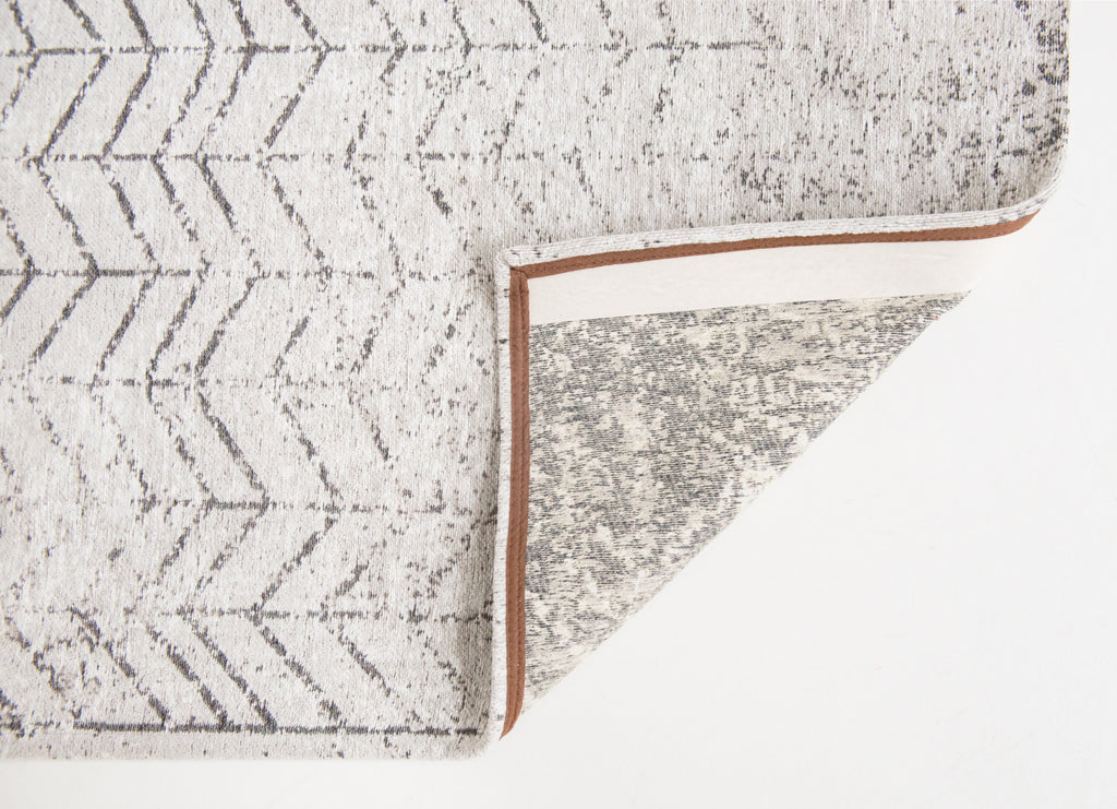 Louis de Poortere Mad Men Jacob's Ladder 8652 Black On White Area Rug ...