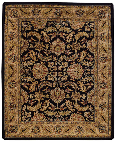 Capel Forest Park Floral Scroll 9294 Black/Beige 350 Area Rug ...