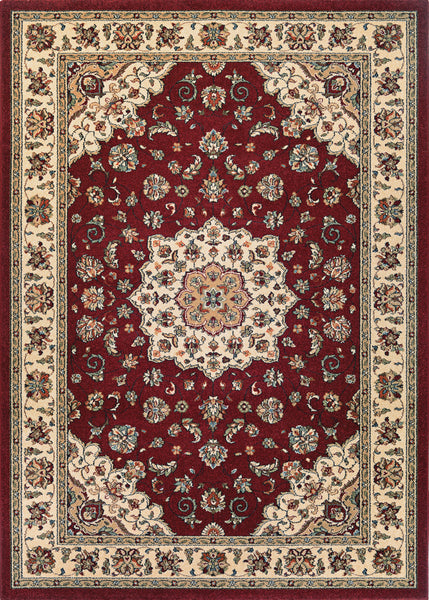 Couristan Traditions Namur Ruby/Ivory Area Rug – Incredible Rugs and Decor