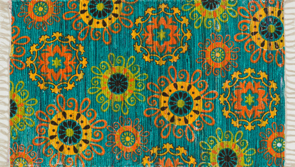 Loloi Aria HAR15 Turquoise / Multi Area Rug – Incredible Rugs and Decor