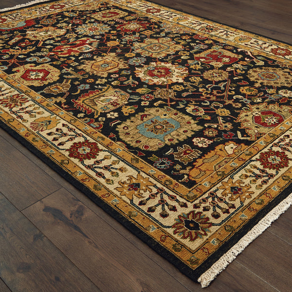 Tommy Bahama Angora 12302 Black Ivory Area Rug – Incredible Rugs and Decor