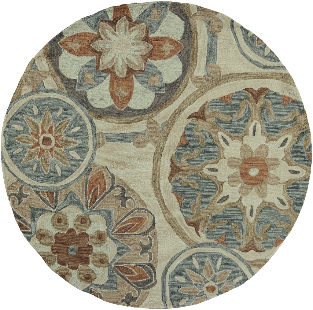 KAS Anise 2408 Ivory/Seafoam Mosaic Area Rug – Incredible Rugs and Decor
