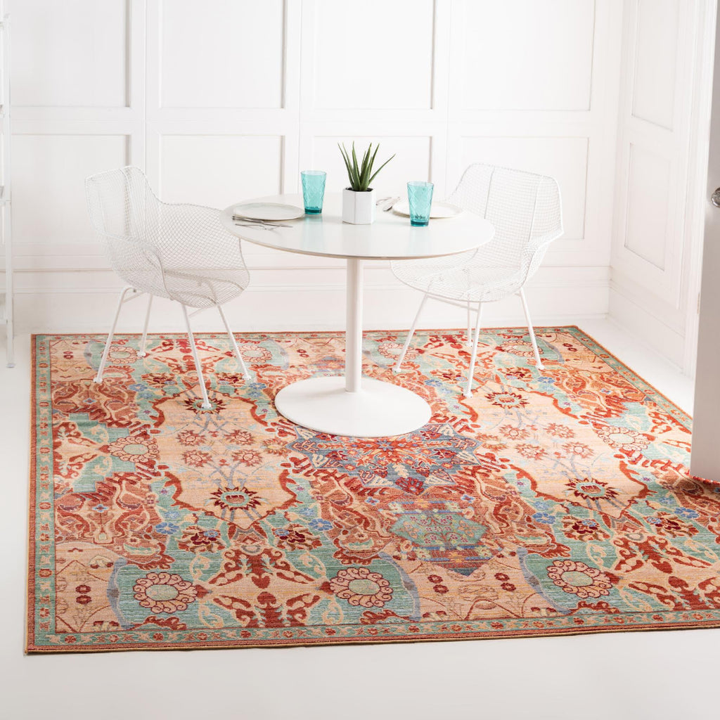 Unique Loom Austin T-B210A Peach Area Rug – Incredible Rugs and Decor