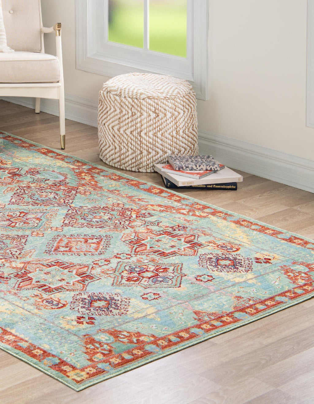 Unique Loom Austin T-B214B Green Area Rug – Incredible Rugs and Decor