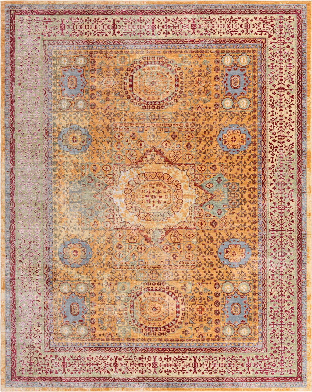 Unique Loom Austin T-G010A Gold Area Rug – Incredible Rugs and Decor