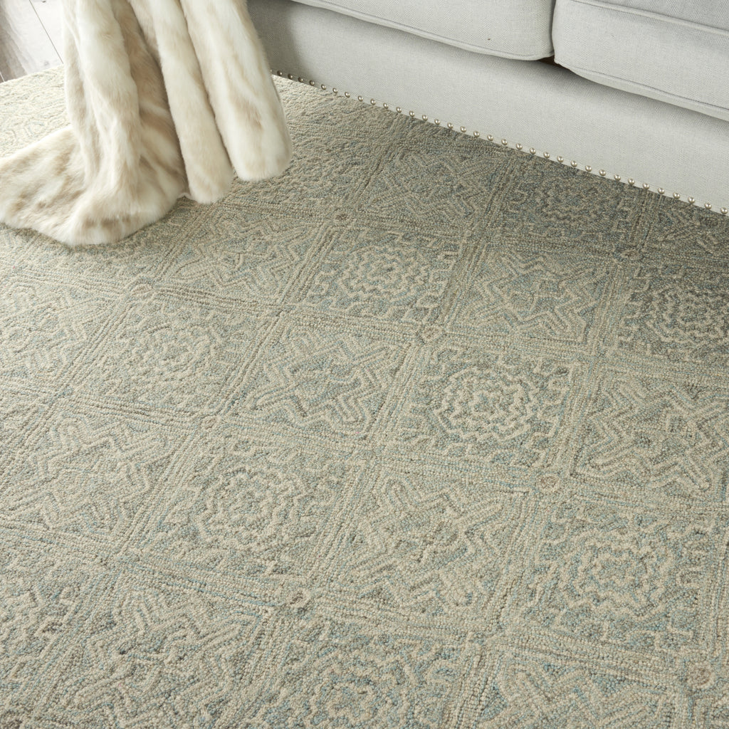 Azura AZM01 Ivory/Grey/Teal Area Rug by Nourison – Incredible Rugs and ...