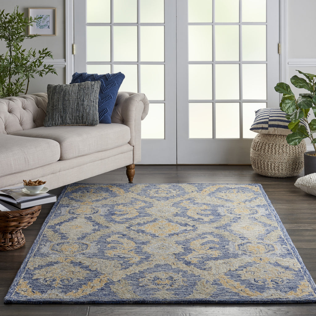 Azura AZM03 Navy Blue Area Rug by Nourison – Incredible Rugs and Decor